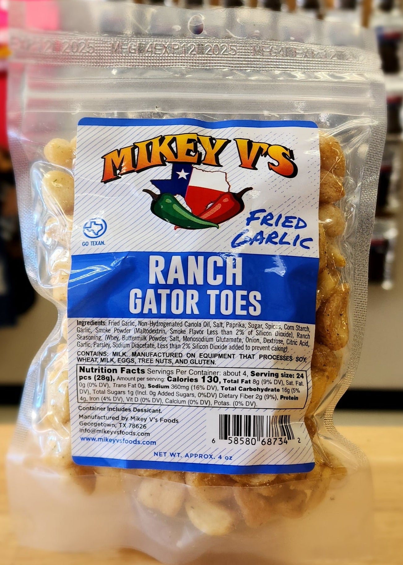 Mikey V's - Ranch Gator Toes (Fried Garlic) – ATX Jerky